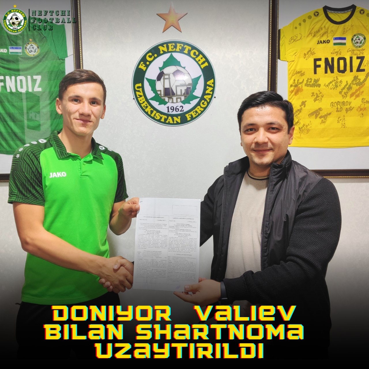 Officially! Neftchi extended contract with Daniel Valiev