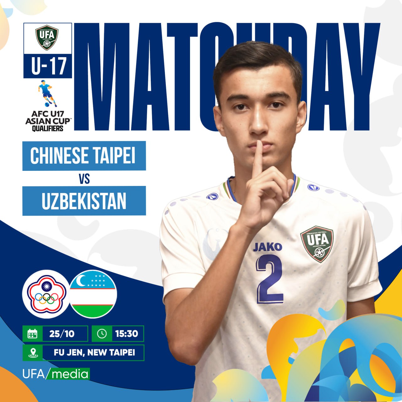 Uzbekistan national team played today against Chinese Taipei